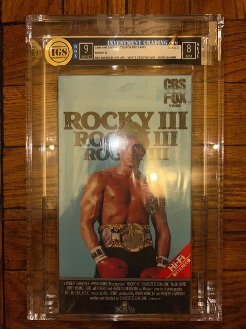 ROCKY III 3 VHS CBS FOX Watermarks 1984 NEW Factory Sealed Near Mint ...