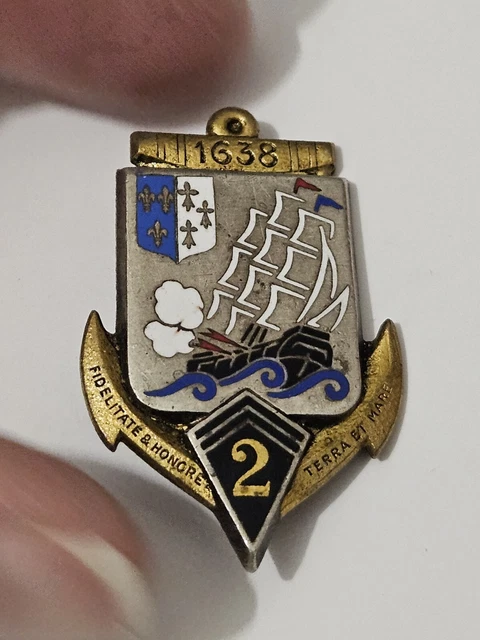 COLO TDM INSIGNE 2ème RIC Infanterie Coloniale Indochine Drago French Badge EUR 5,00 - PicClick FR