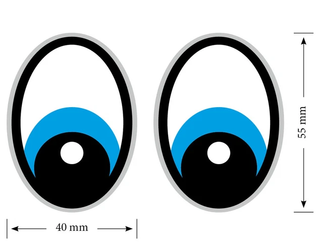 AUFKLEBER AUGEN COMIC Augen Aufkleber Auto Aufkleber Sticker Eye ...