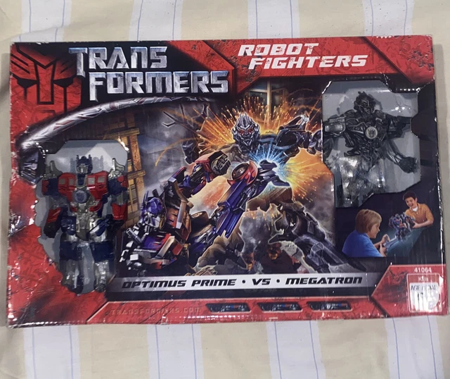 TRANSFORMERS ROBOT FIGHTERS Optimus Prime vs Megatron Movie 2007 EUR 24 ...