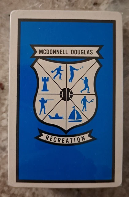 MCDONNELL DOUGLAS AIRCRAFT Recreation Playing Cards Shield Logo New ...