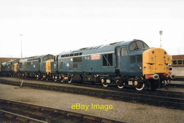 PHOTO RAILWAY 6X4 Class 37 37071 ex works Thornaby TMD c1985 £2.00 ...