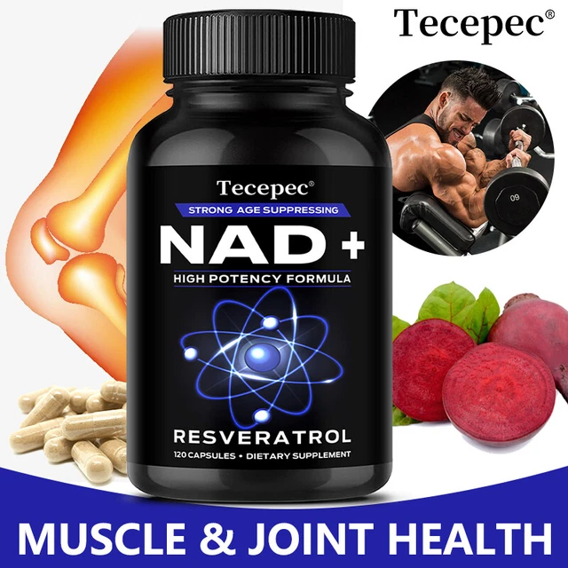 NAD+ HIGH POTENCY Formula Capsules Promotes Cardiovascular & Brain ...