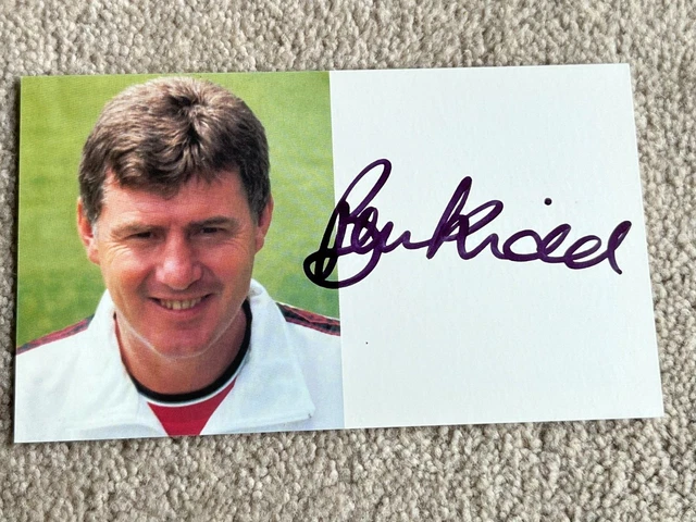 MANCHESTER UNITED BRIAN Kidd HAND SIGNED Photo Card £39.99 - PicClick UK