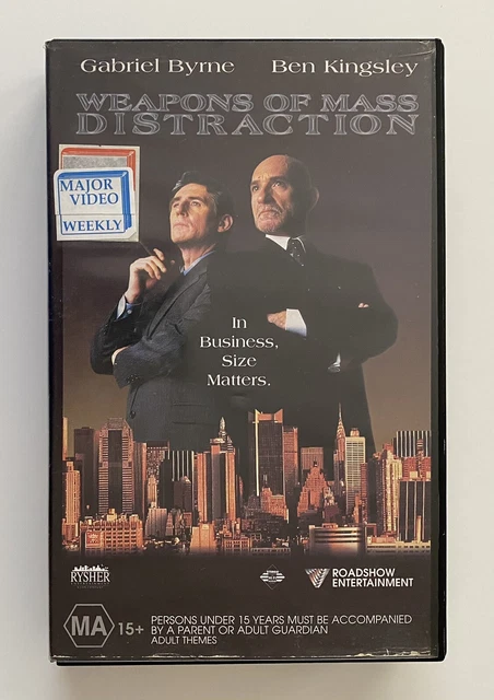 WEAPONS OF MASS Distraction [VHS] Roadshow Video Big Box Ex-Rental Tape ...