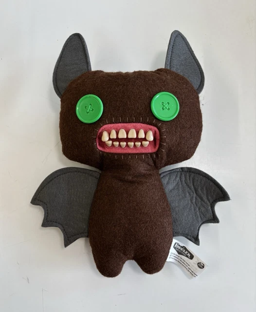 FUGGLER FUNNY UGLY Monster Winged Bat Plush with Green Eyes 9" £15.00 ...