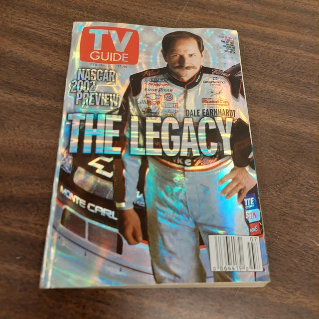 TV GUIDE FEBRUARY 16-22, 2002 NASCAR Preview, Dale Earnhardt Sr The ...