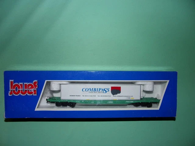 JOUEF WAGON PORTE conteneur + caisse frigorifique COMBIPASS 666900 NEUF ...