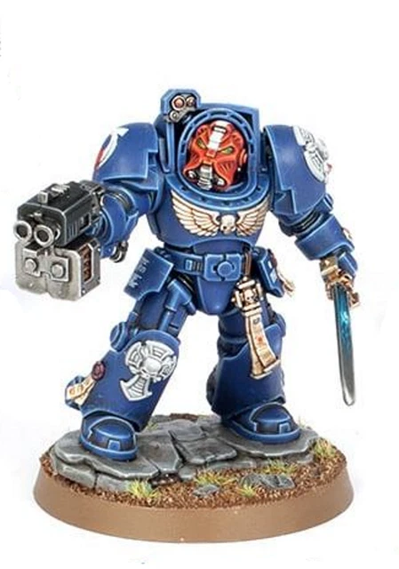 SPACE MARINE TERMINATOR Sergeant with Powersword - 40K Leviathan Boxed ...