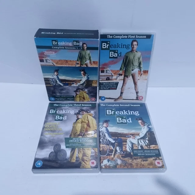BREAKING BAD COMPLETE Seasons 1-3 DVD Box Set - 11 Discs In Sleeve EUR ...