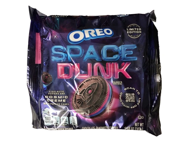 NEW LIMITED OREO Space Dunk Cosmic Creme Chocolate Sandwich Cookies 10 ...