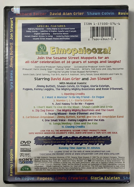 SESAME STREET - Elmopalooza! DVD | 1998 Elmo David Alan Grier Jon ...