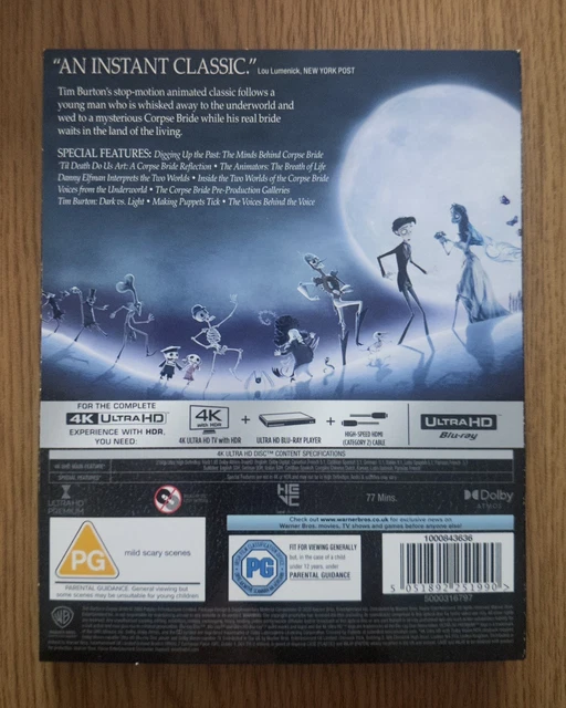 TIM BURTON'S CORPSE Bride £17.22 - PicClick UK