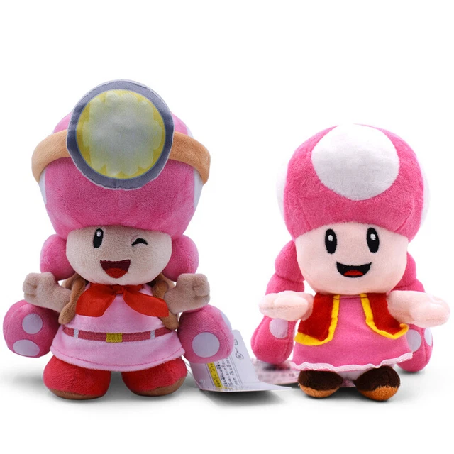 SUPER MARIO BROS Captain Toadette Toad Toadsworth Mushroom Plush Doll ...