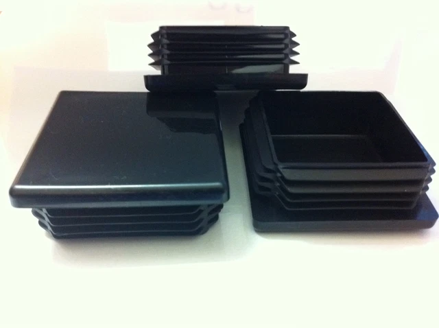10 PLASTIC BLANKING End Caps Square Tube Insert 50mm 2" £7.62 - PicClick UK