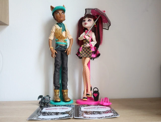 MONSTER HIGH DRACULAURA & Clawd Wolf Wave 2 EUR 196,00 - PicClick FR
