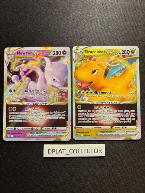 CARTE POKÉMON DRACOLOSSE VSTAR et Mewtwo VSTAR 050/078 031/078 EB10.5 GO EUR 1,00 - PicClick FR