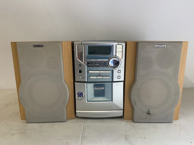 PHILIPS MC-20/22 MICRO Hi-Fi System FM Radio CD AUX —Cassette Player ...