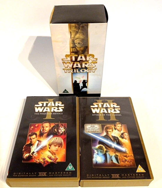 STAR WARS THE Original Trilogy Box Set and Episode 1 & 2 Vintage 2000 ...