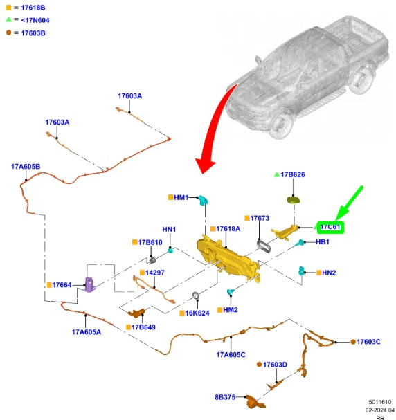 FORD RANGER T9 Window Washer Tank Filler Assy 2712235 NEW GENUINE £42. ...