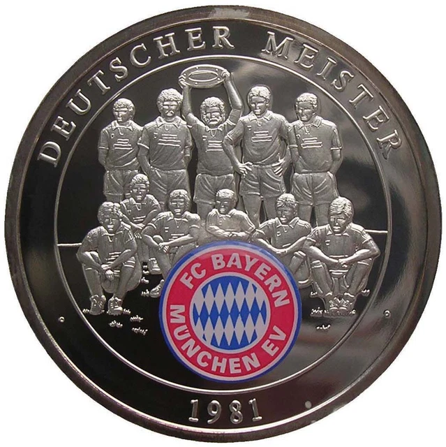 FC BAYERN MÜNCHEN - Münze-Medaille - Deutscher Meister 1981 EUR 15,00 - PicClick DE