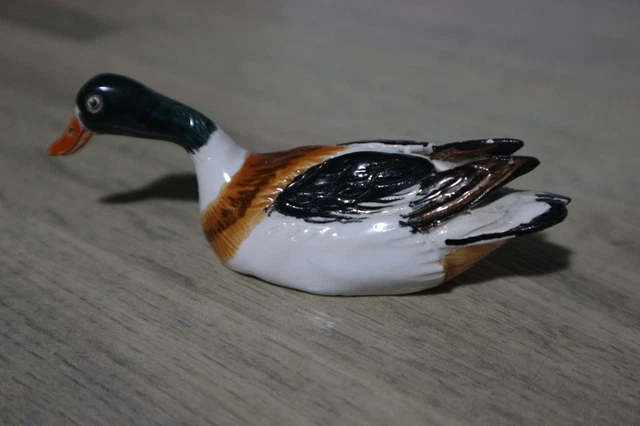 ANCIEN OISEAU EN ceramique emaillé signé JEAN MAILLARD TADORNE FEMELLE ...