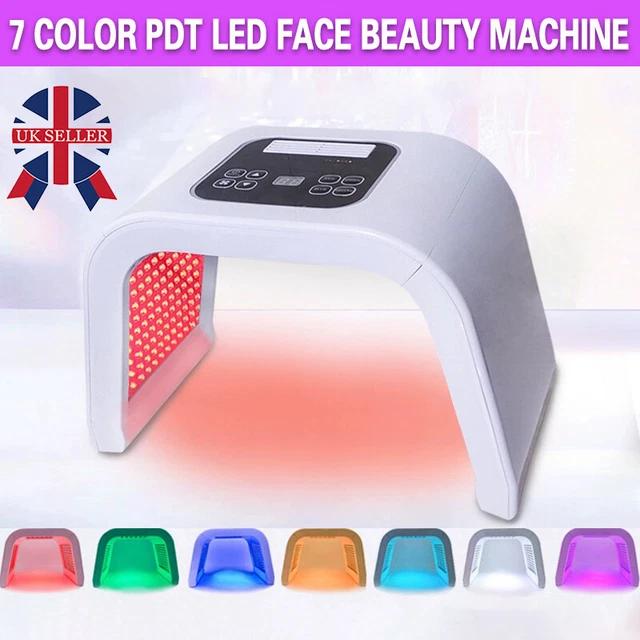 7 COLORS LED Therapy Photon Light PDT Rejuvenation Anti-aging Facial ...