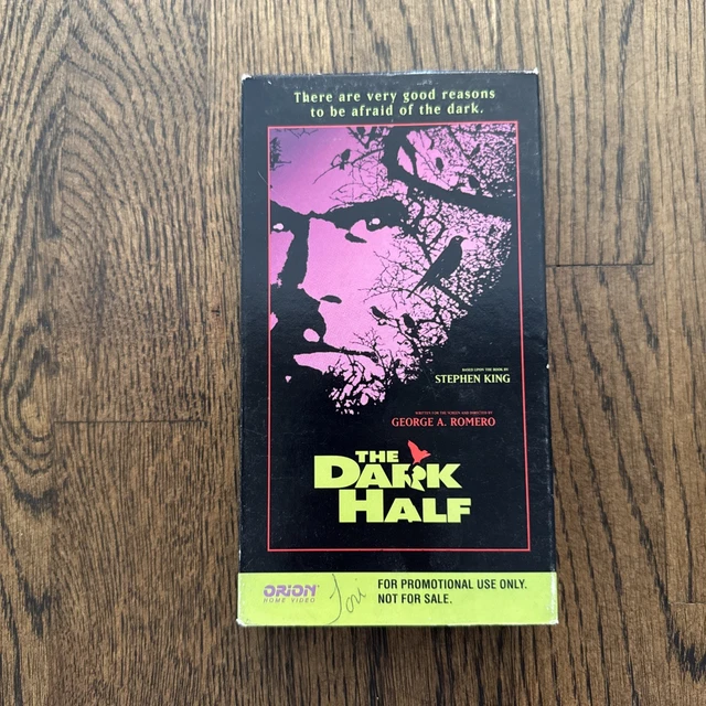 THE DARK HALF VHS Stephen King Promo Screener 1993 Horror - Tested £11. ...
