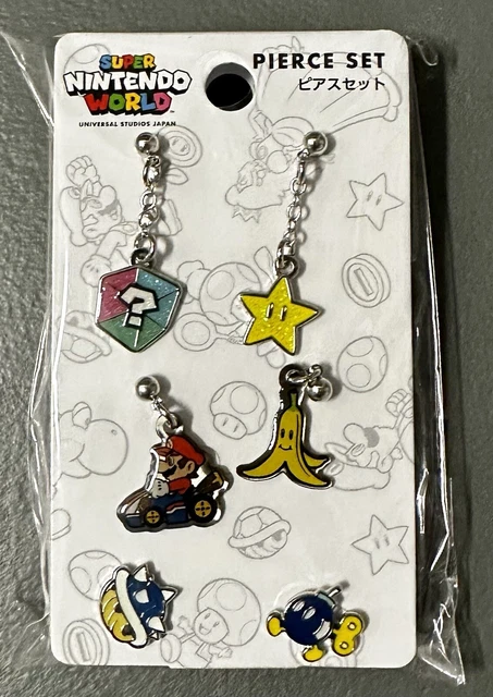 UNIVERSAL STUDIOS JAPAN-SUPER Nintendo World-Pierce Set-Mario Kart ...