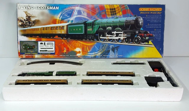 HORNBY FLYING SCOTSMAN Train Set, R823, OO Gauge, Non Runner? £69.99 - PicClick UK