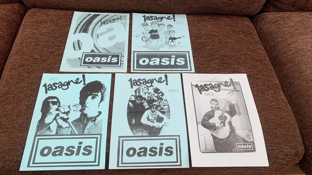 OASIS LASAGNE! FANZINES Issues 1-5 Rare 1990's £69.99 - PicClick UK