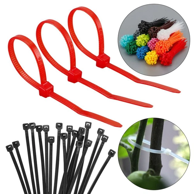 PLASTIC WRAP STRAPS Zip Tie DIY Self Locking Cable Strap Cable Ties ...