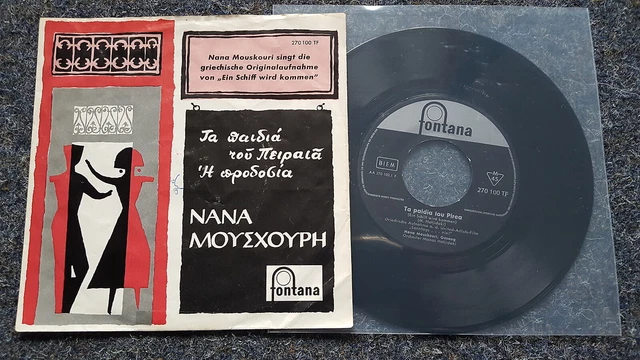 NANA MOUSKOURI - Ta paidia tou Pira/ Ein Schiff wird kommen 7'' SUNG IN ...