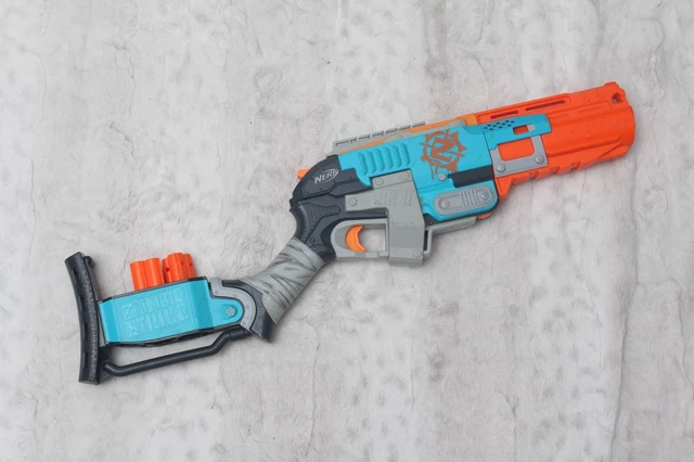 NERF ZOMBIE STRIKE Sledgefire Shell Blaster w/2x Shells INCLUDED ...