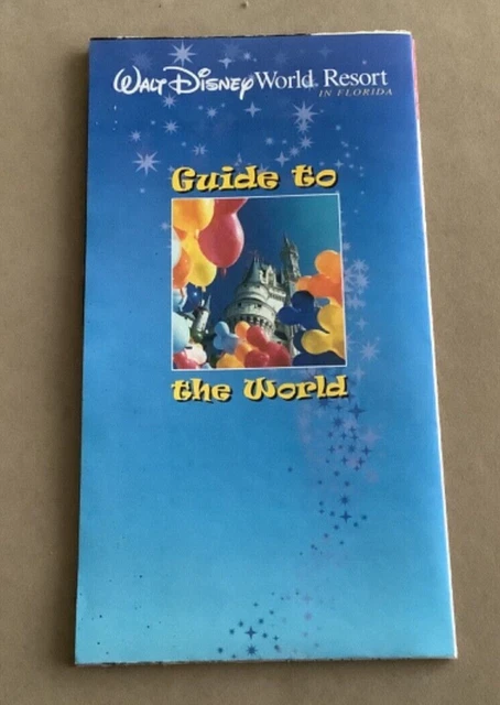 WALT DISNEY WORLD Florida ~ Disneyland Guide Map to the Parks 1998 ...