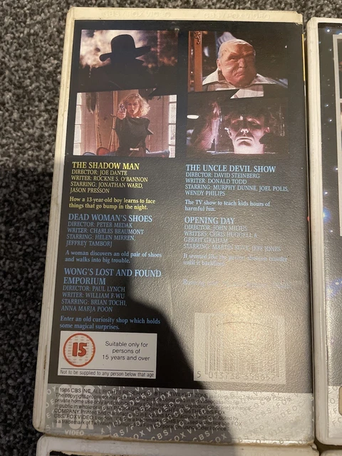 4 X TWILIGHT zone VHS tapes Rare 1986 Wes Craven Special £99.99 ...