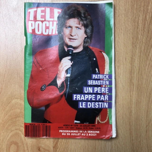 TELE POCHE Nº1276 23 Juillet 1990 Patrick Sébastien EUR 4,00 - PicClick FR
