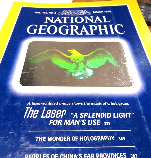NATIONAL GEOGRAPHIC MAR 1984 "The Laser - A Splendid Light" $1.35 ...