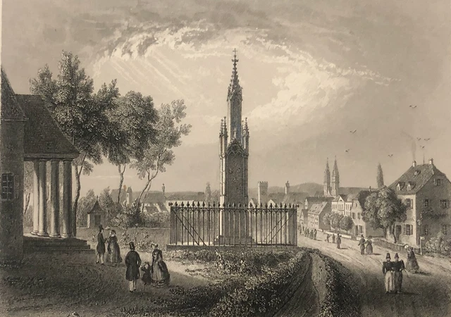 SWITZERLAND MONUMENT BATTLE of St. James on the Birse St. Iacob near ...