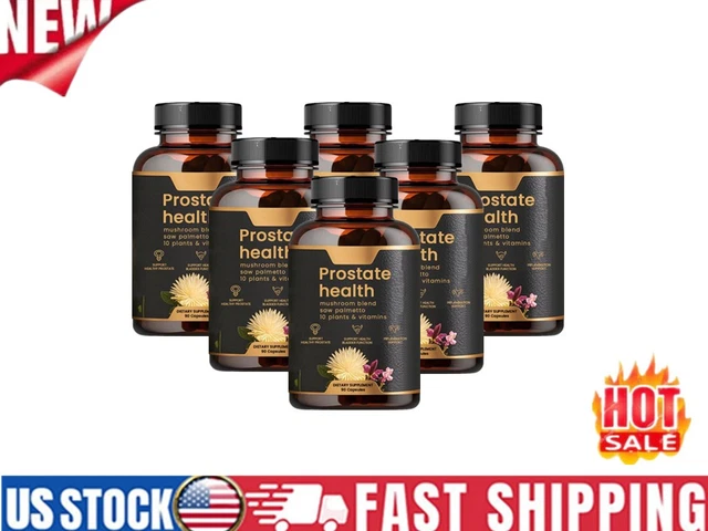 1-5X PROSTATE HEALTH Mushroom Blend Saw Palmetto 10 Plants & Vitamins ...