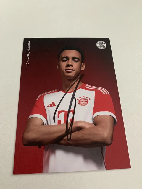 AUTOGRAPH CARD BY Jamal Musiala FC Bayern Munich 2023/2024 23/24 £11.62 ...