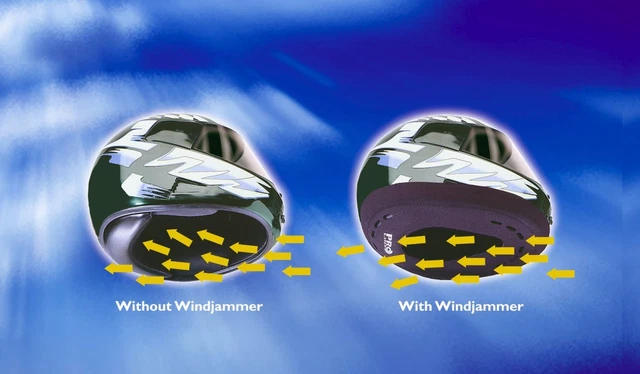 WINDJAMMER 2.2 MOTOR Cycle Helmet WIND & NOISE BLOCKER EUR 18,39 ...