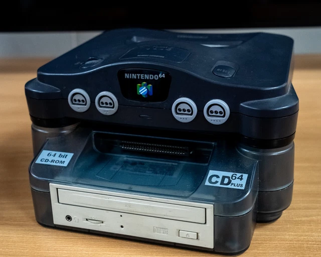 NINTENDO 64 CD64 PLUS - Disk Drive - N64 - VERY RARE DEV KIT £51.03 ...