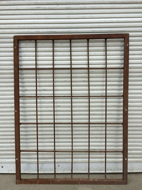 GROSSES METALLGITTER GITTER Fenstergitter Schutzgitter Rankgitter H132 ...