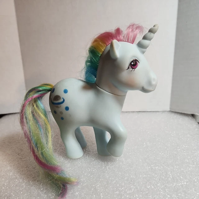VINTAGE MY LITTLE PONY G1 Moonstone 1983 Rainbow Ponies Blue Unicorn ...