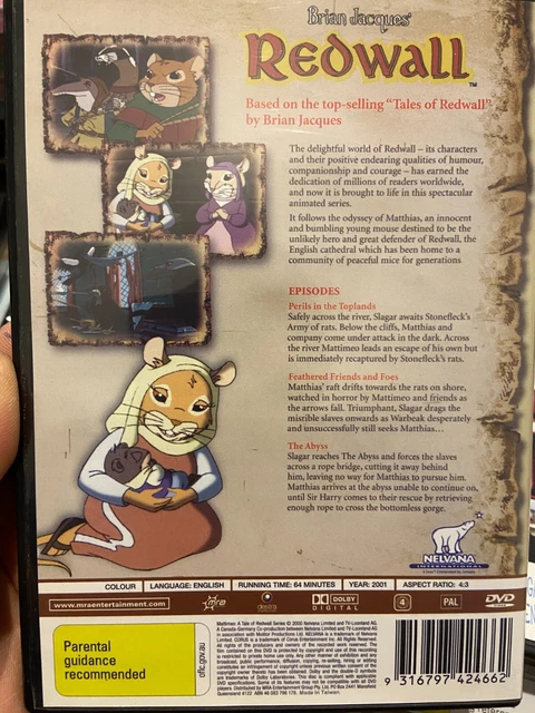 REDWALL VOLUME 7 region 4 DVD (animated kids tv series) $19.95 ...