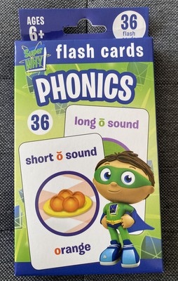 SUPER WHY PHONICS 36 Flash Cards 6+ Toddlers / Kids PBS Whyatt £8.33 ...