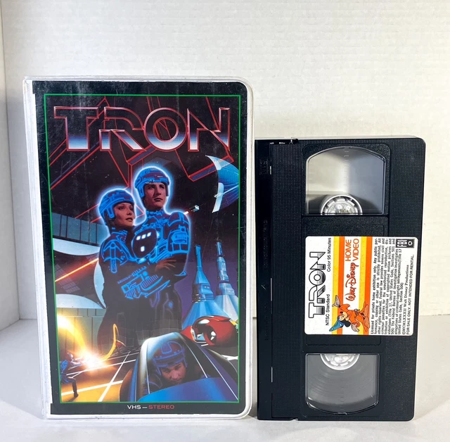 TRON 1982 DISNEY VHS White Clamshell Condition Original Release Edition ...