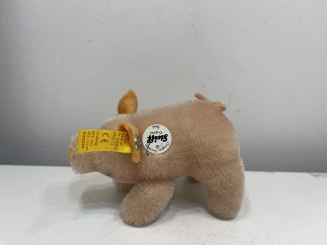 STEIFF ANIMAL 035234 cochon 10 cm excellent état voir photos EUR 35,76 ...