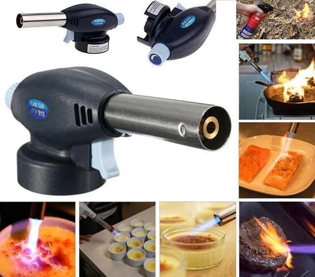 BRÛLEUR BRÛLEUR DE Flamme Butane Soudure 4 Gaz Auto Allumage Soudage ...